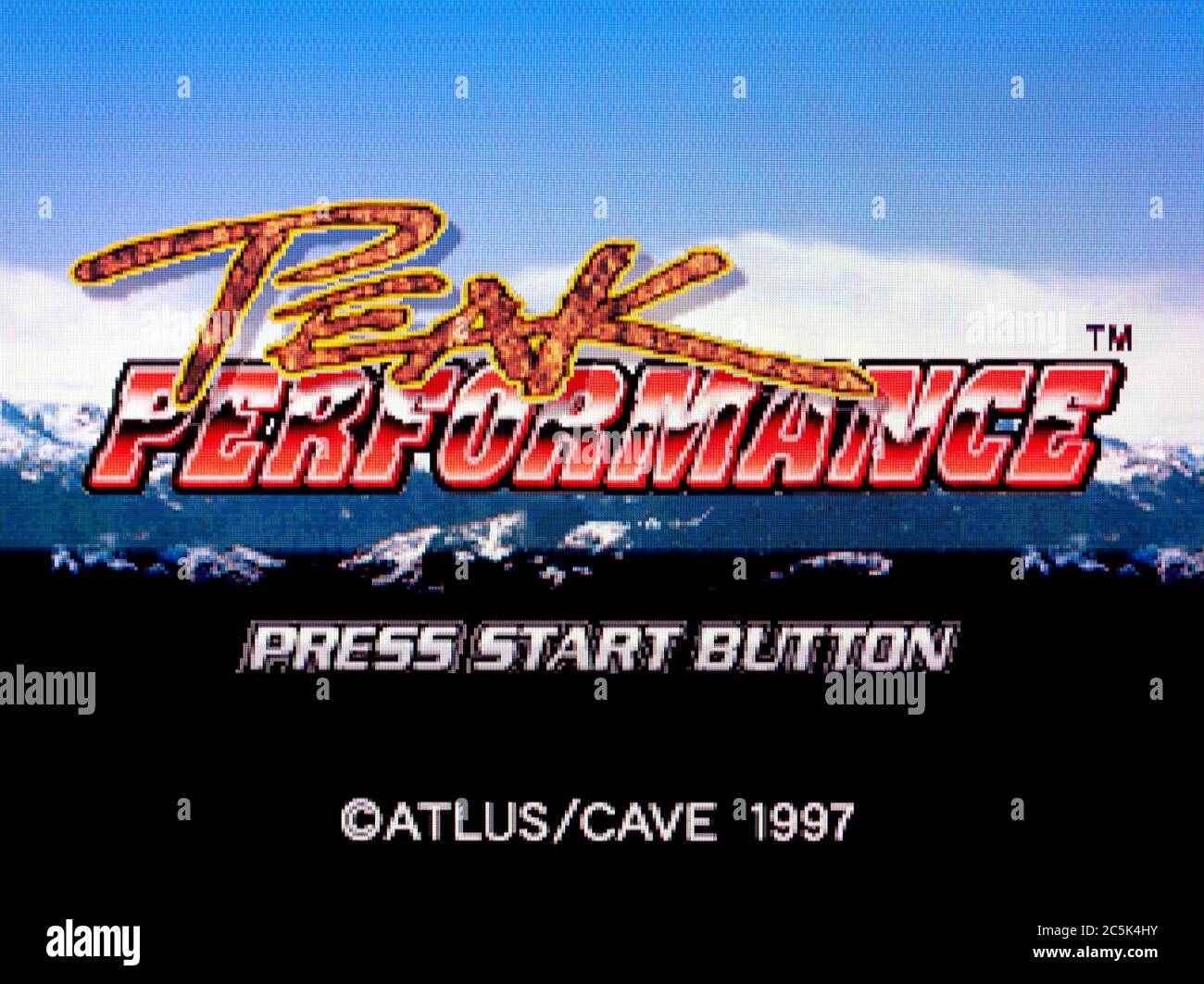 Peak Performance - Sony Playstation 1 PS1 PSX - Editorial use only ...