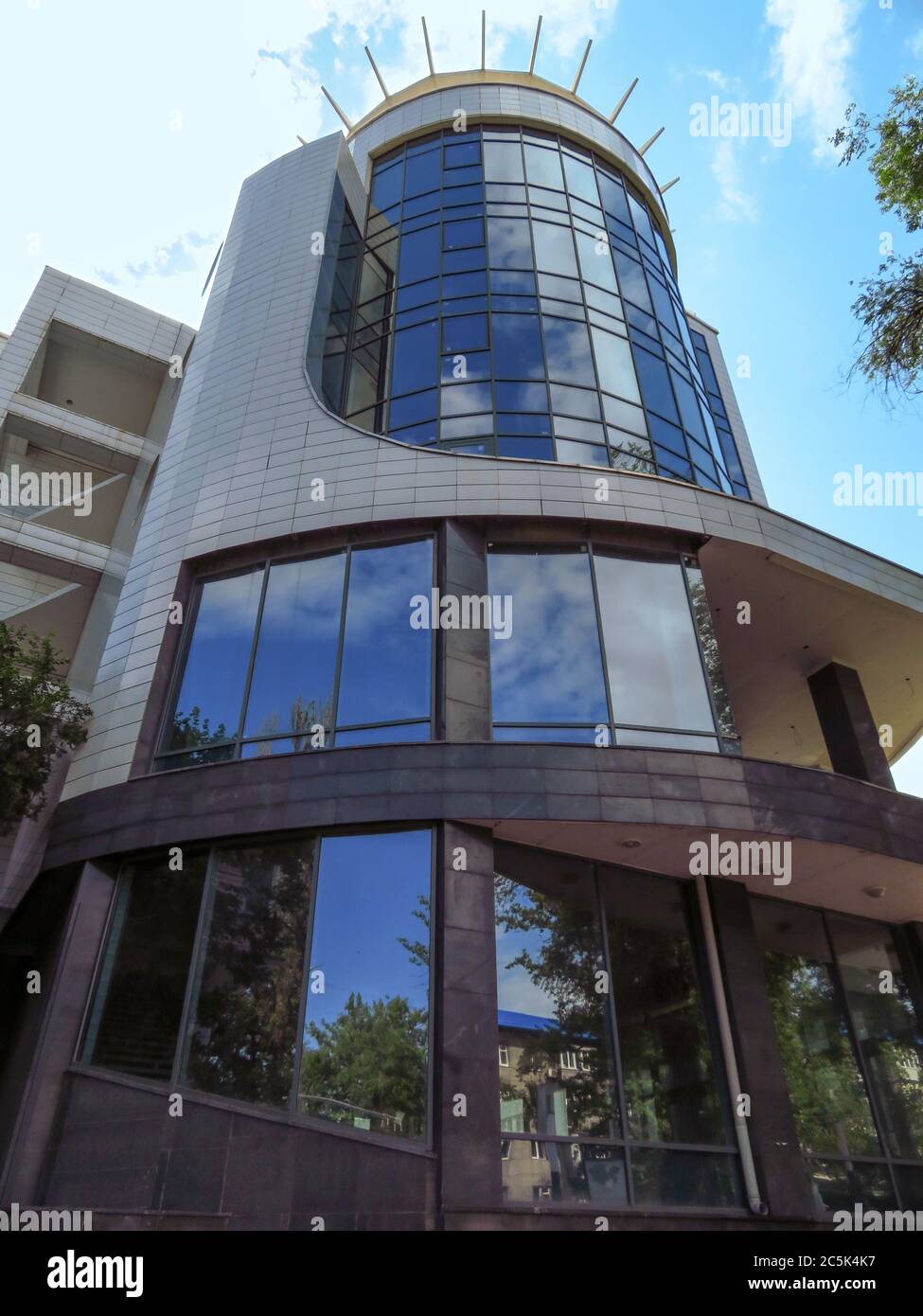 ALMATY, KAZAKHSTAN - June 12, 2019: Modern architecture of the city of ...
