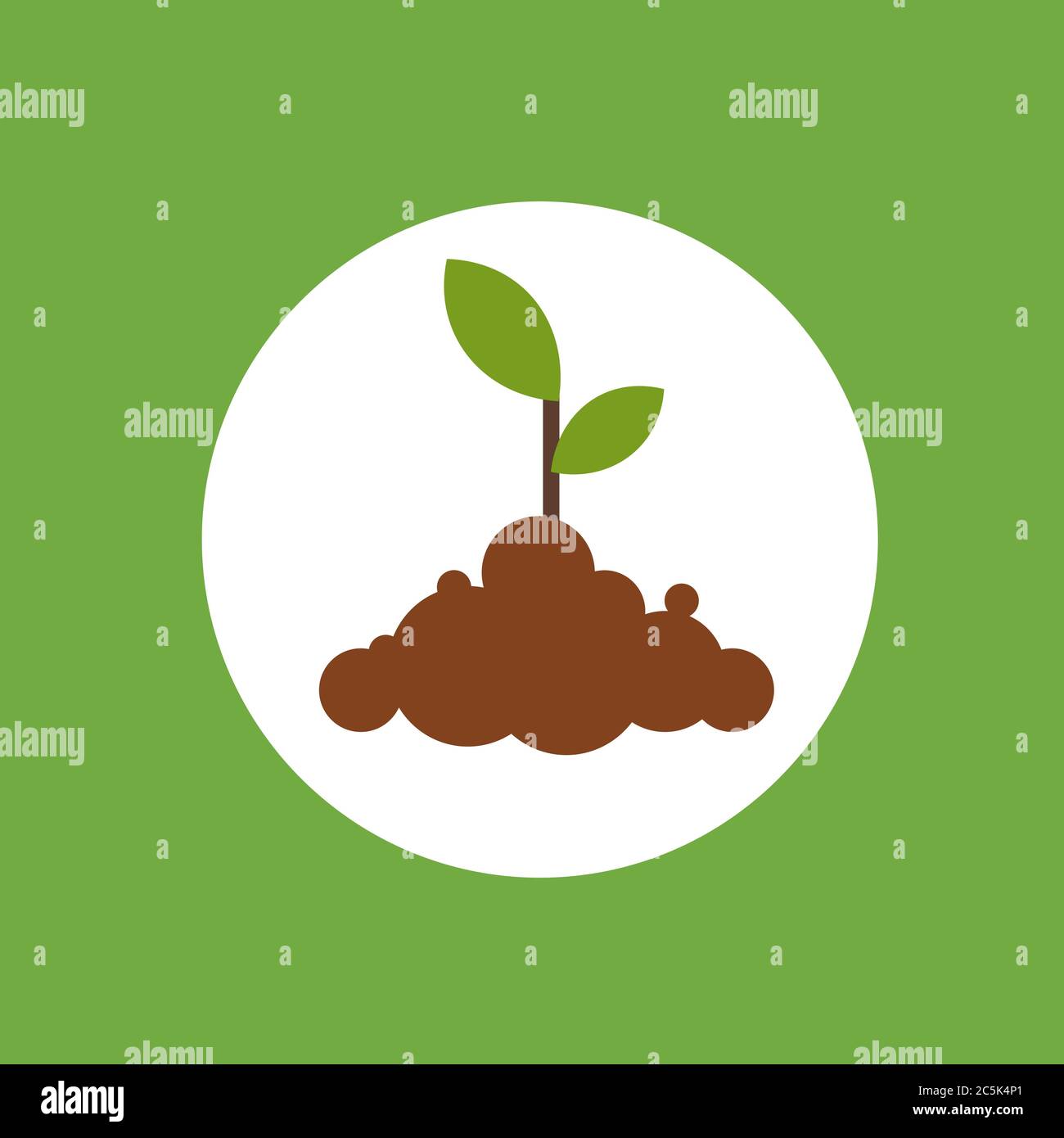 Plant growing. Planting tree icon. Sprout, plant, tree growing ...