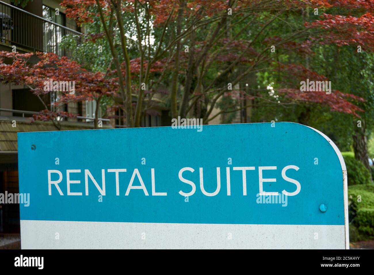 Rental suites sign in Vancouver, BC, Canada Stock Photo - Alamy