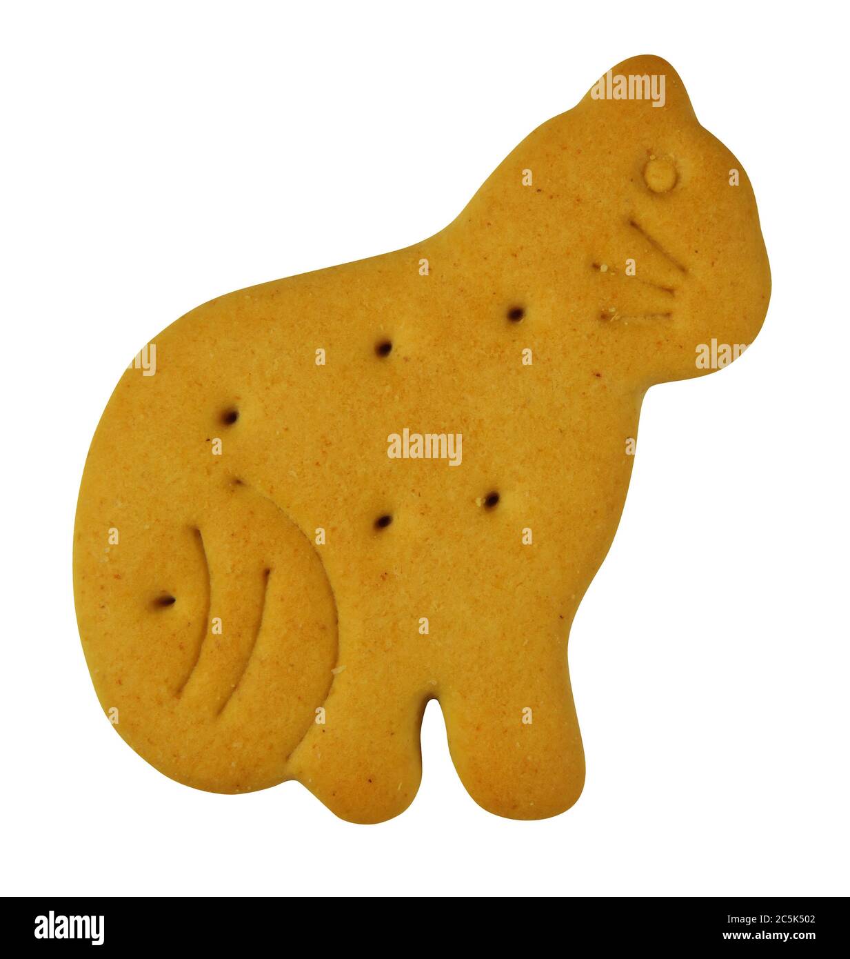 Animal shaped cookie isolated on white background. Clipping Path ...