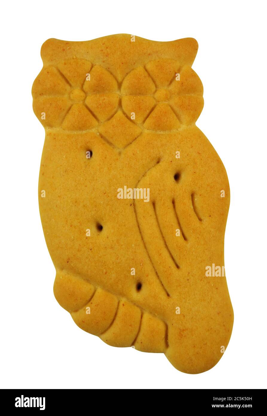 Animal shaped cookie isolated on white background. Clipping Path ...