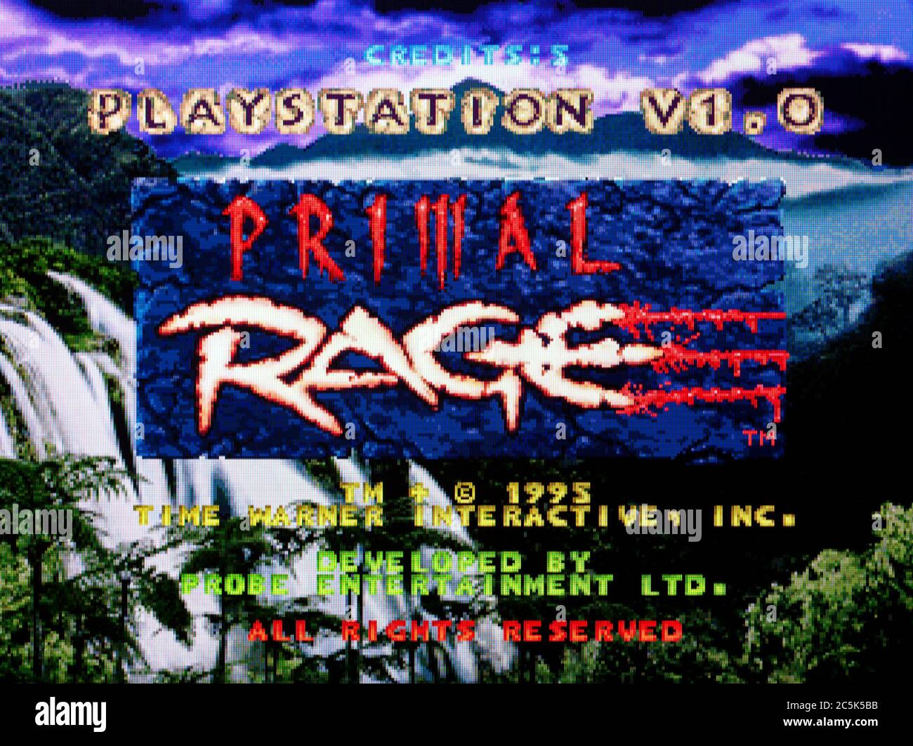 Primal Rage - Sony Playstation 1 PS1 PSX - Editorial use only Stock ...