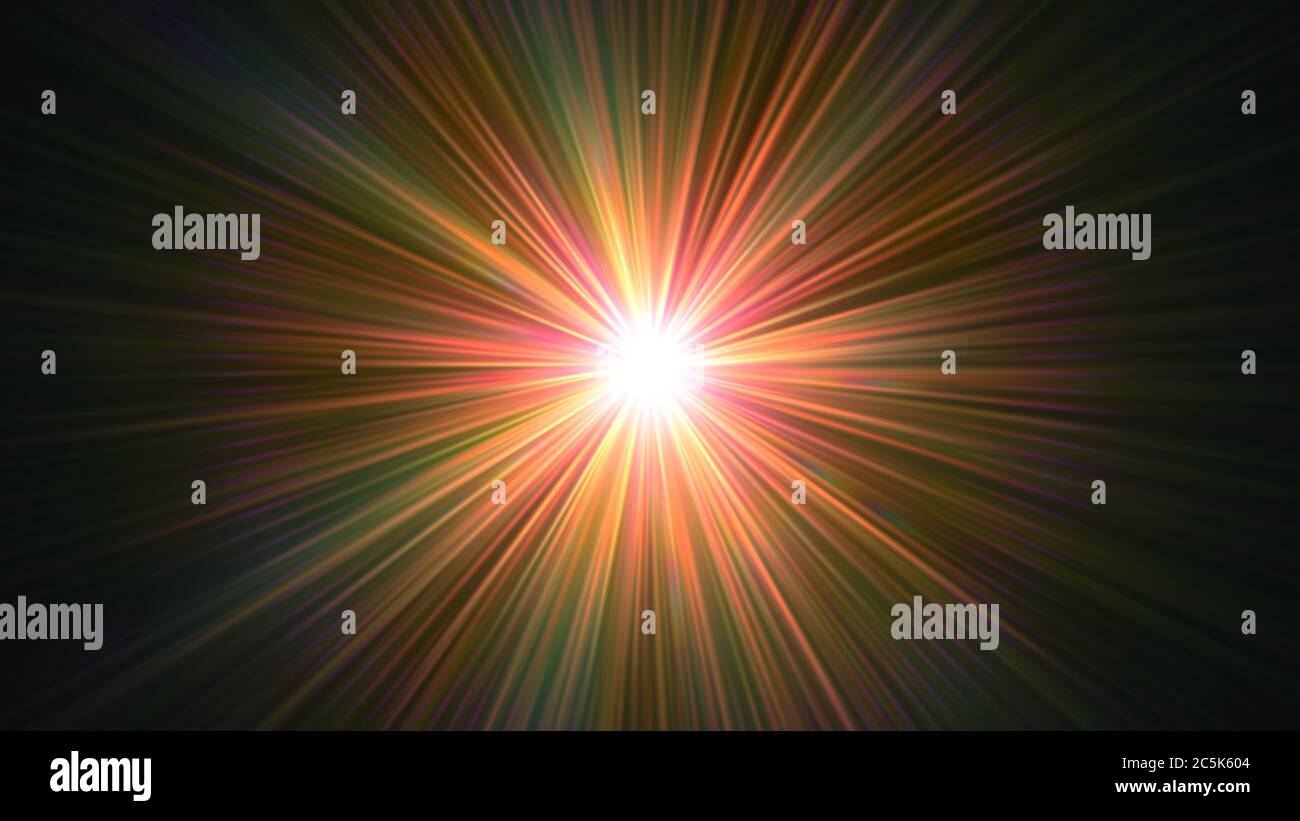 star ray light pulsing in space abstract Stock Photo - Alamy
