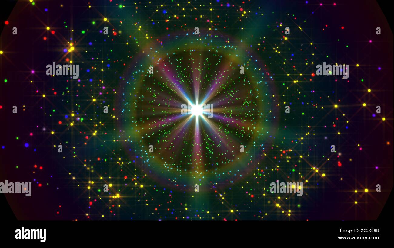 color stars in space, star ray light Stock Photo - Alamy