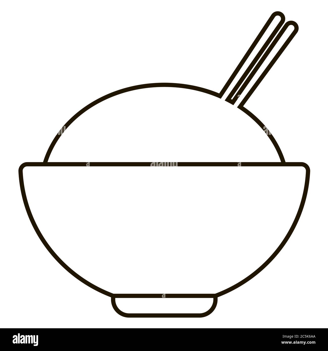 Rice plate icon on white background. Eps 10 flat style Stock Vector ...