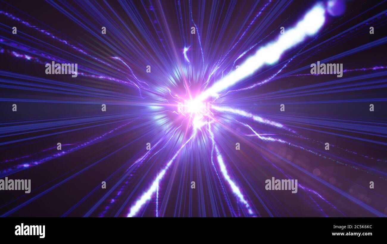 Blue glowing star particle in hi-res stock photography and images - Alamy
