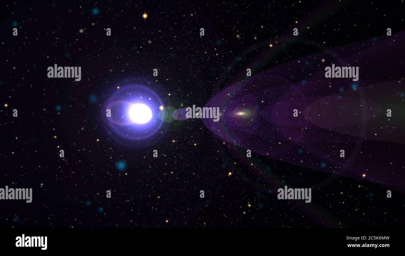 cosmos stars light lens ray flare particle Stock Photo - Alamy