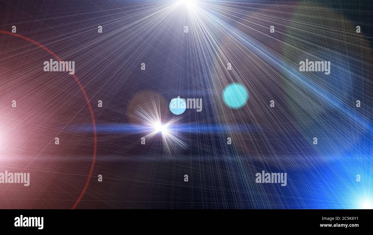 flash light lens flare abstract in space Stock Photo - Alamy