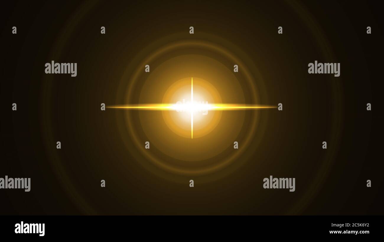 Lens Flare light star pulsing abstract background Stock Photo - Alamy