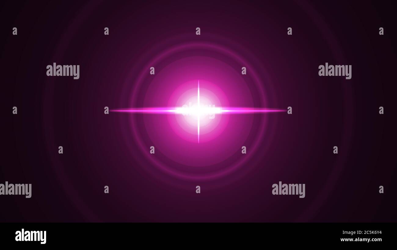 Lens Flare light star pulsing abstract background Stock Photo - Alamy