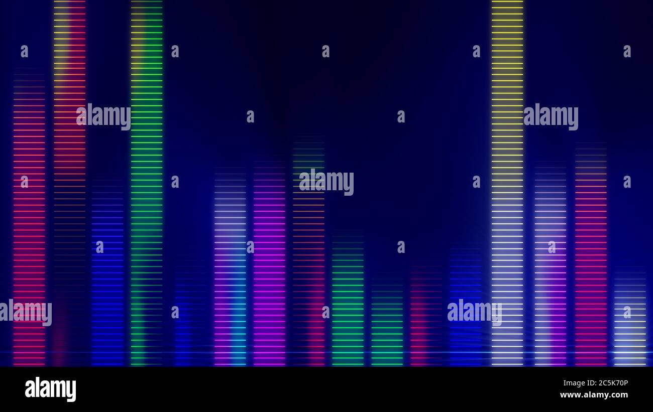 levels vu audio led level meter light Stock Photo - Alamy