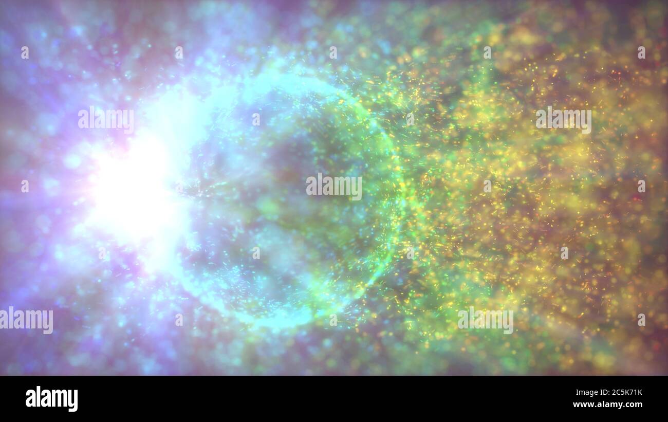 space particle nebula colorful abstract astronomy background Stock ...