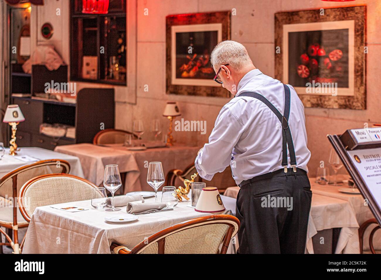 Waiter Serving Food Restaurant High Resolution Stock Photography and ...