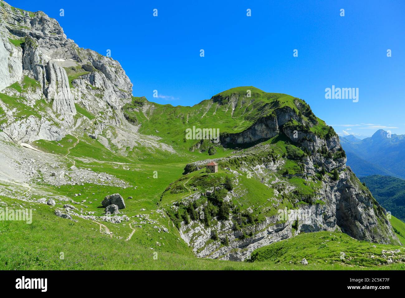 Mountain refuge in the French Alps Stock Photo - Alamy