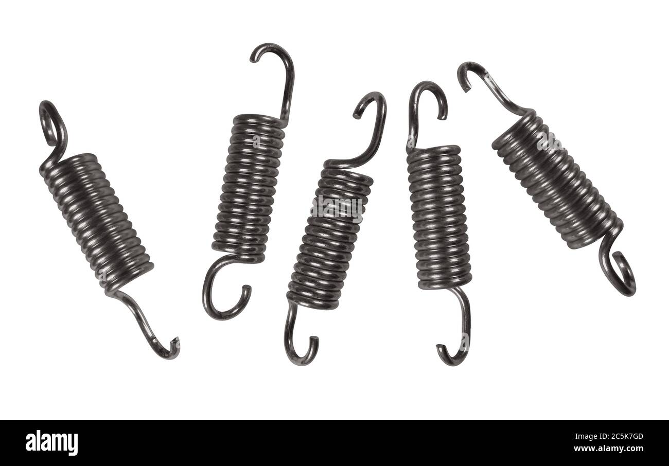 Metal springs isolated on white. Photo with clipping path Stock Photo ...