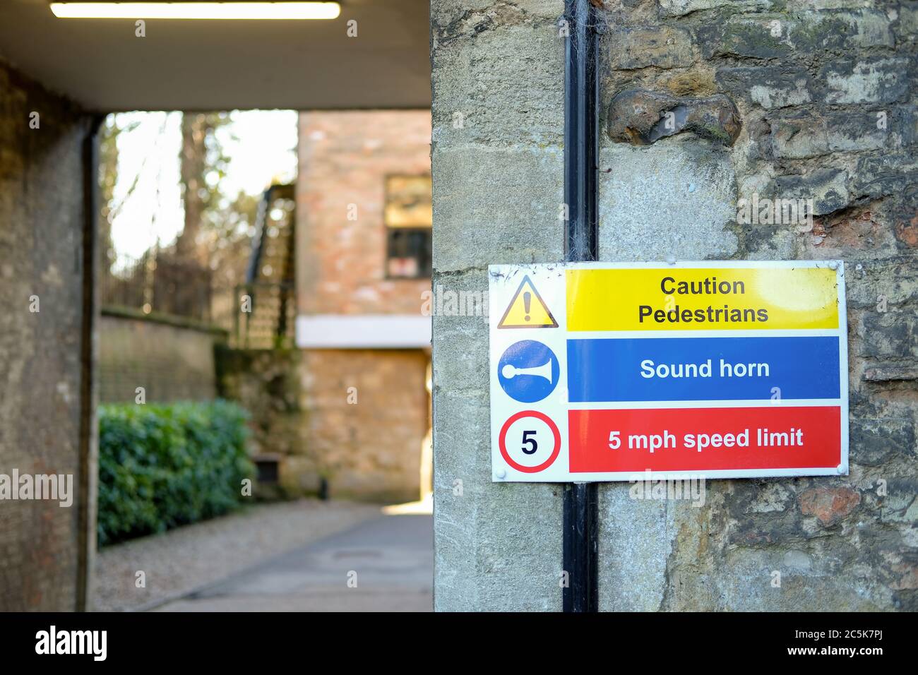 Caution concealed entrance road sign hi-res stock photography and ...