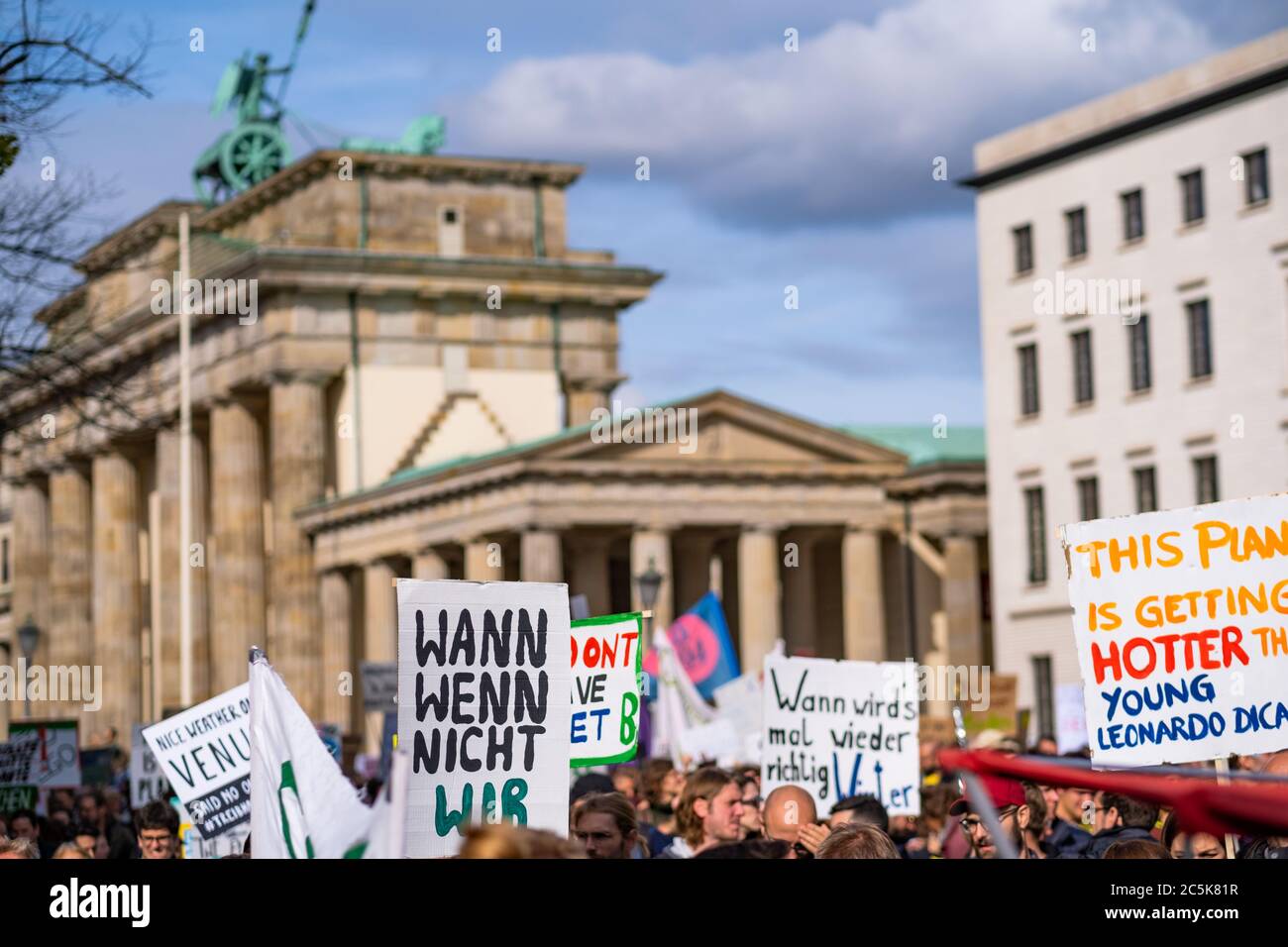 Berlin, Germany - 20 september 2019: Climate change strike ...