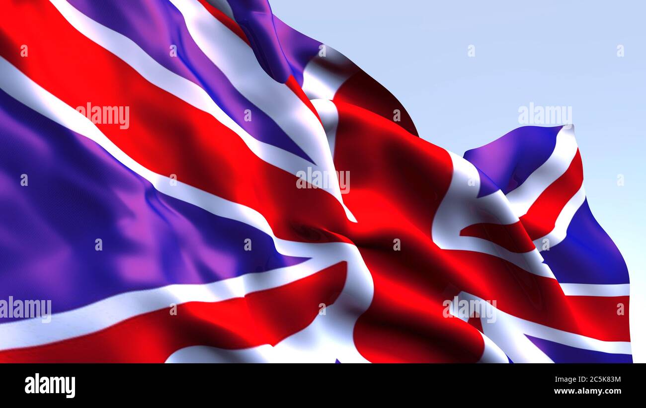 Waving British Flag Wallpaper