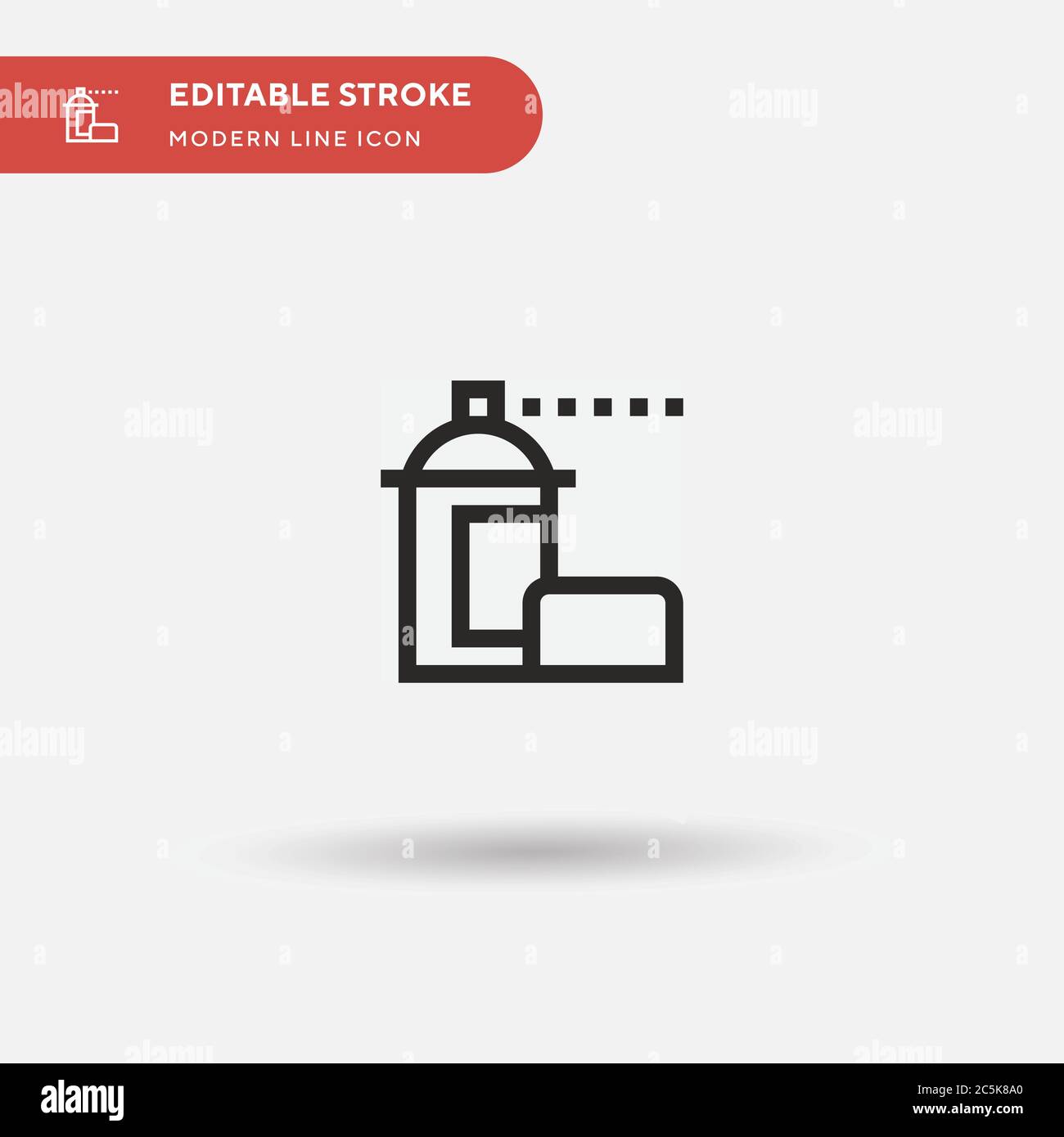 Paint Simple vector icon. Illustration symbol design template for web ...
