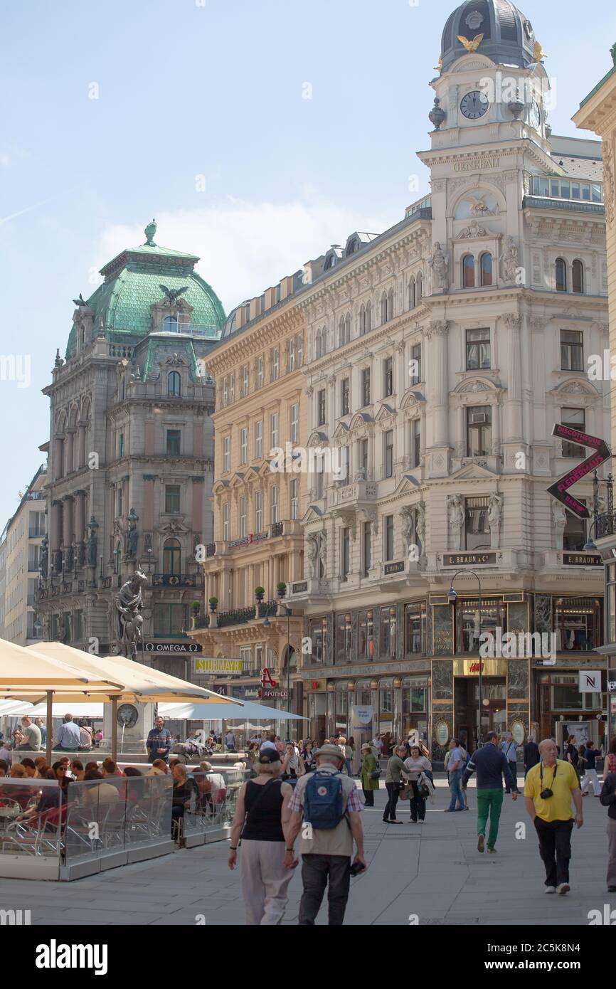Central city square. Historical architecture in central square in ...