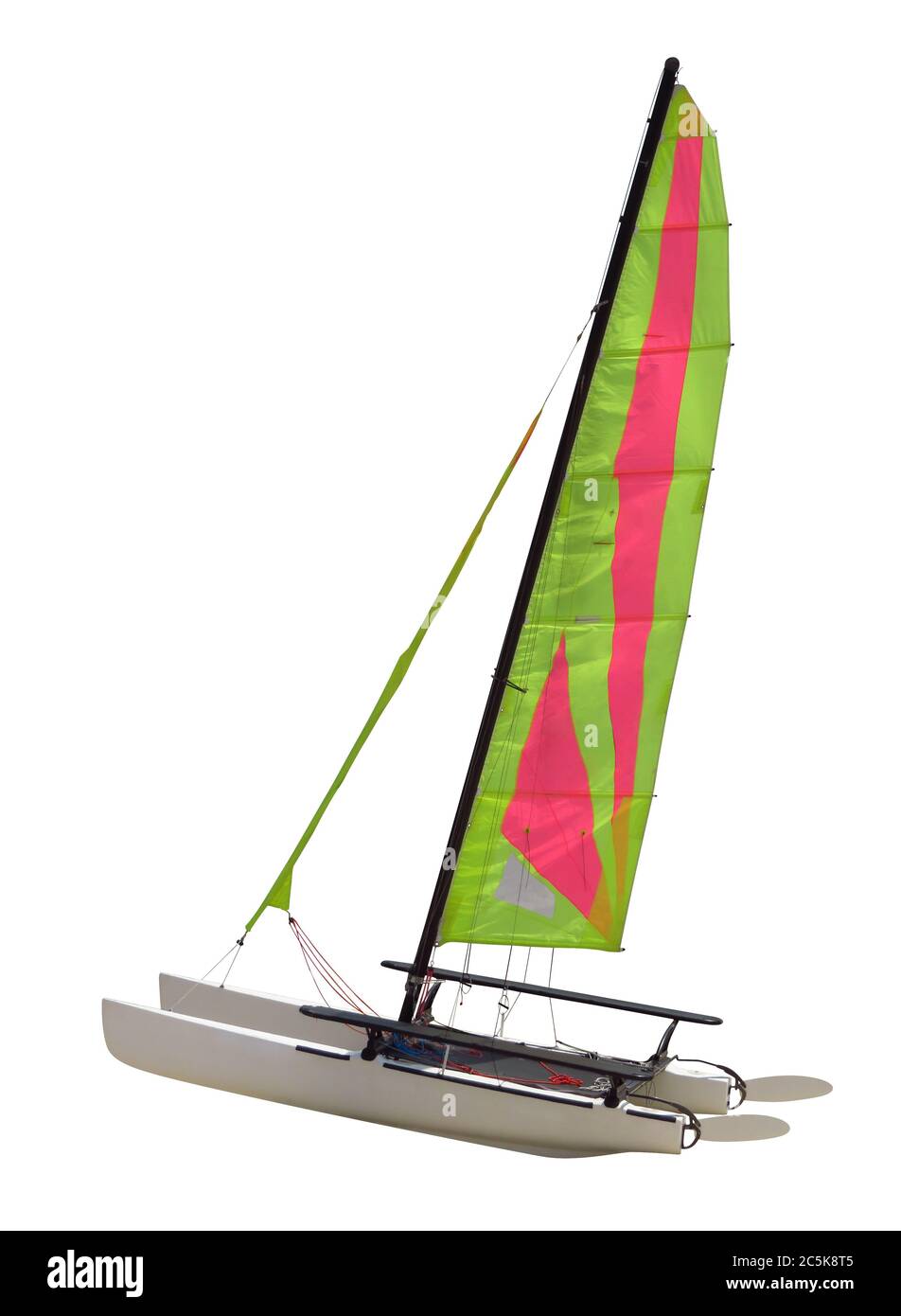Sailing Catamaran isolated on white background. Photo with clipping ...