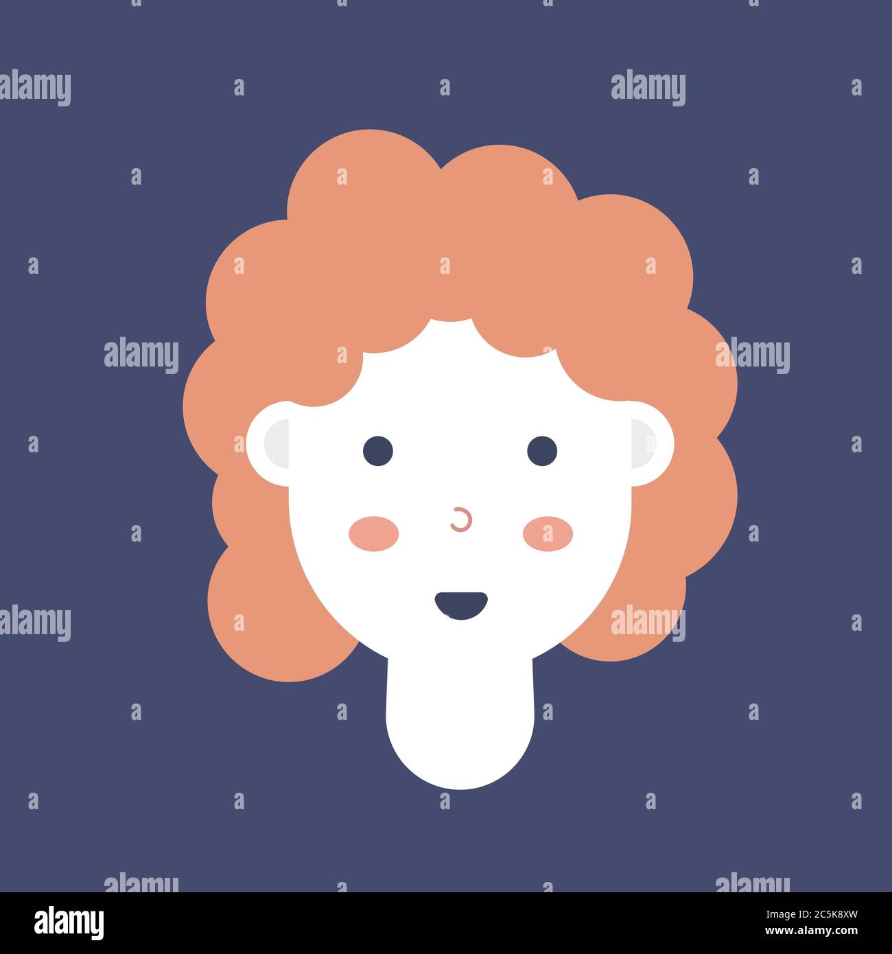 Natural portrait model on Stock Vector Images - Alamy