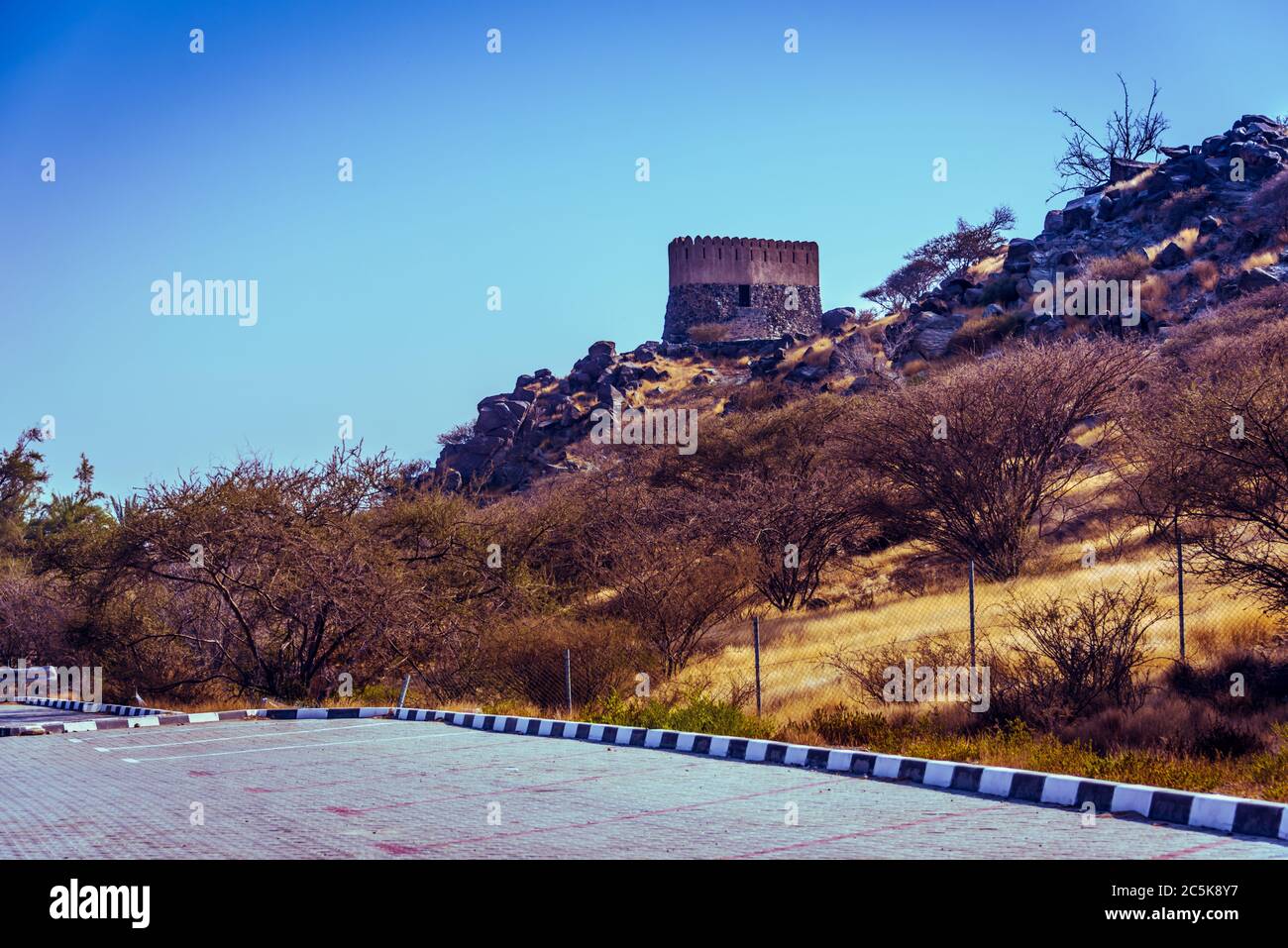 Al Bidya Mosque Fujairah United Arab Emirates UAE Oldest Mosque Stock ...