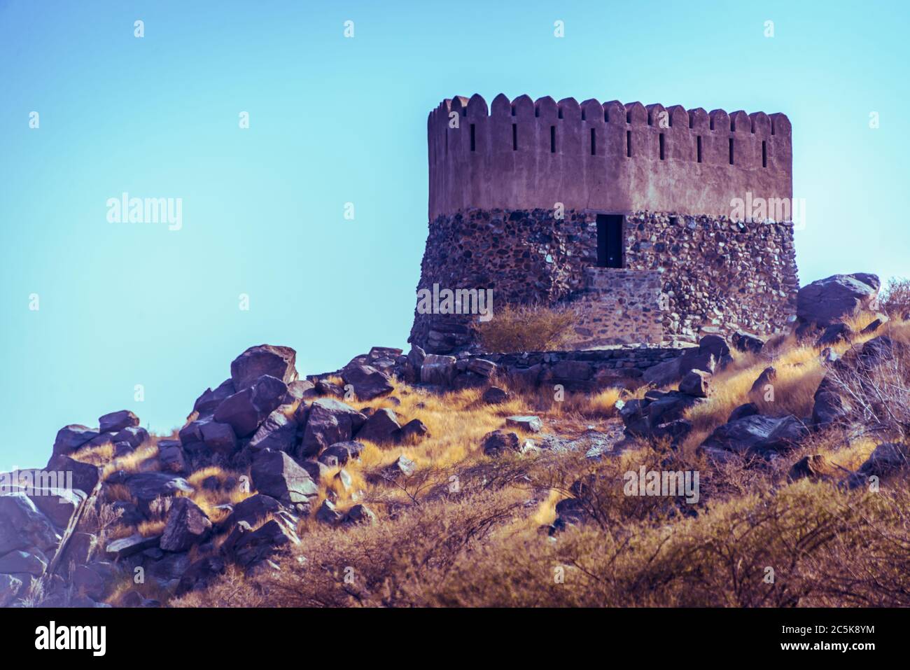 Al Bidya Mosque Fujairah United Arab Emirates UAE Oldest Mosque Stock ...