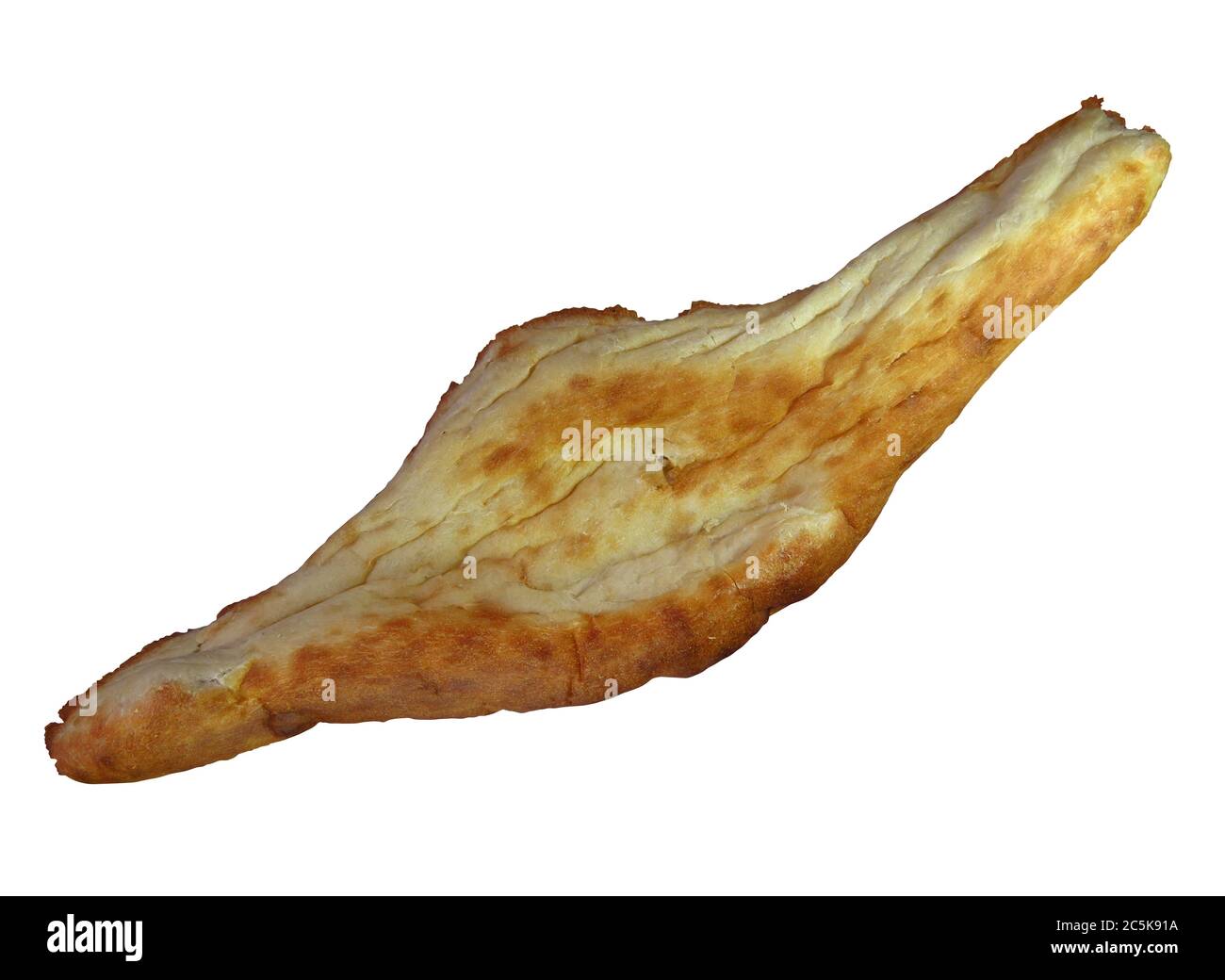 Shotis puri - Georgian bread isolated on white. Clipping Path included ...
