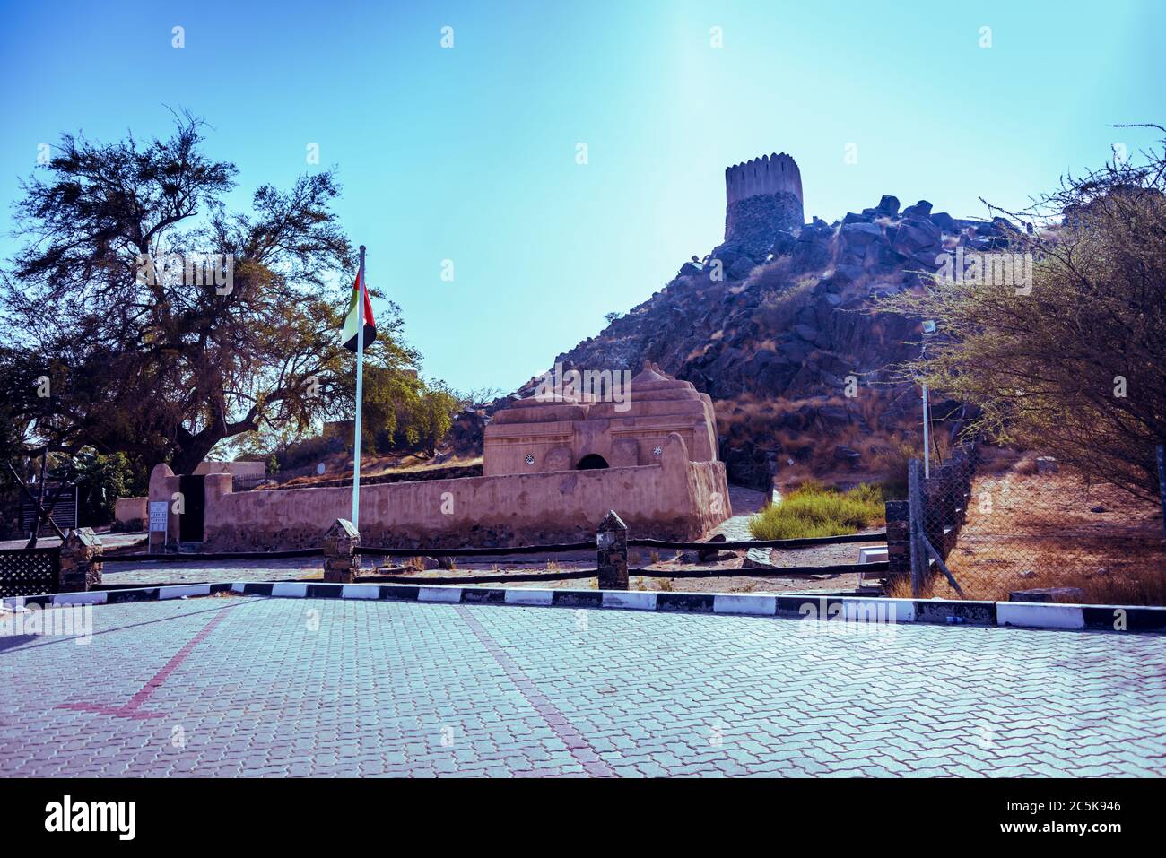 Al Bidya Mosque Fujairah United Arab Emirates UAE Oldest Mosque Stock ...