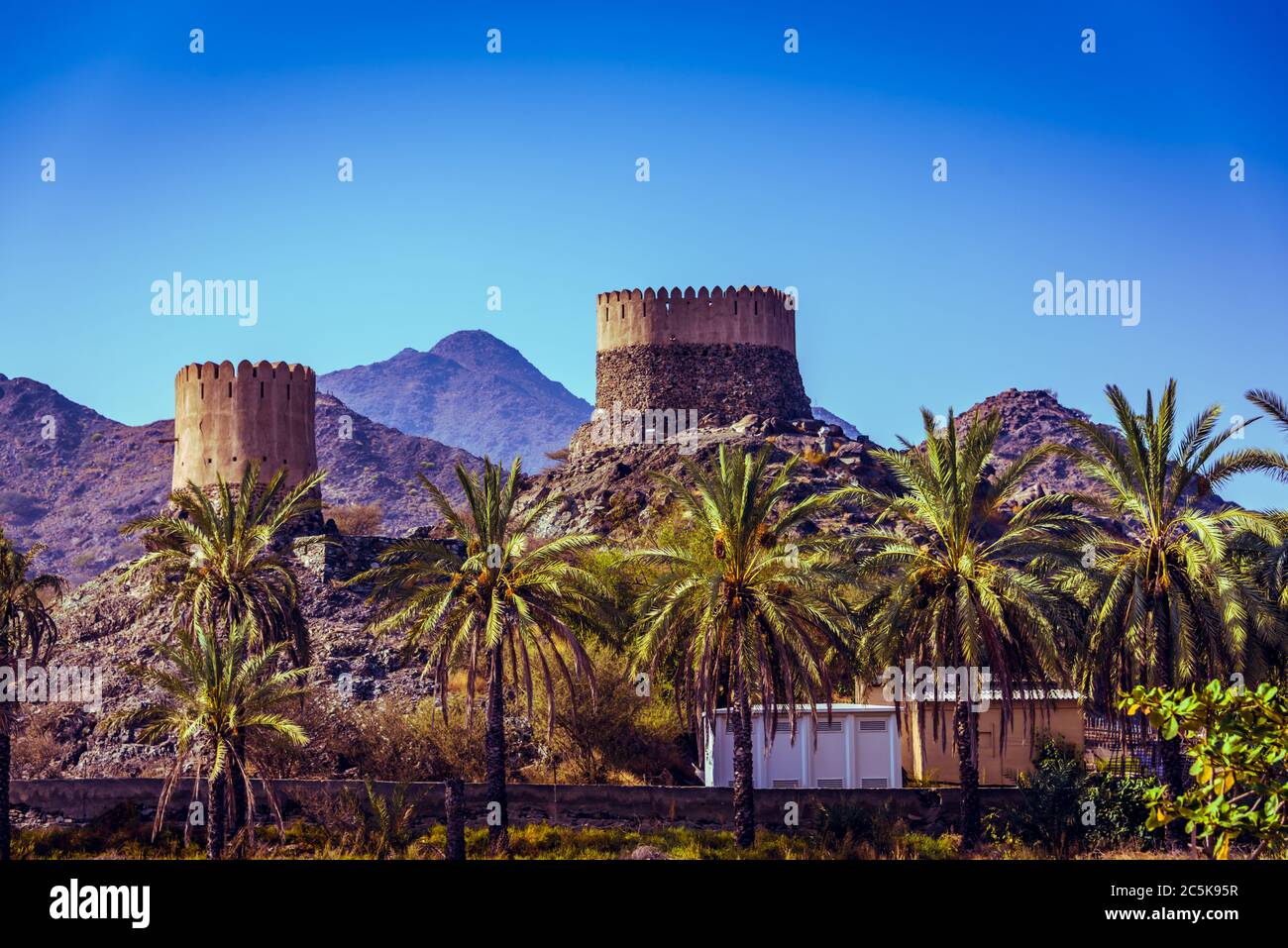Al Bidya Mosque Fujairah United Arab Emirates UAE Oldest Mosque Stock ...
