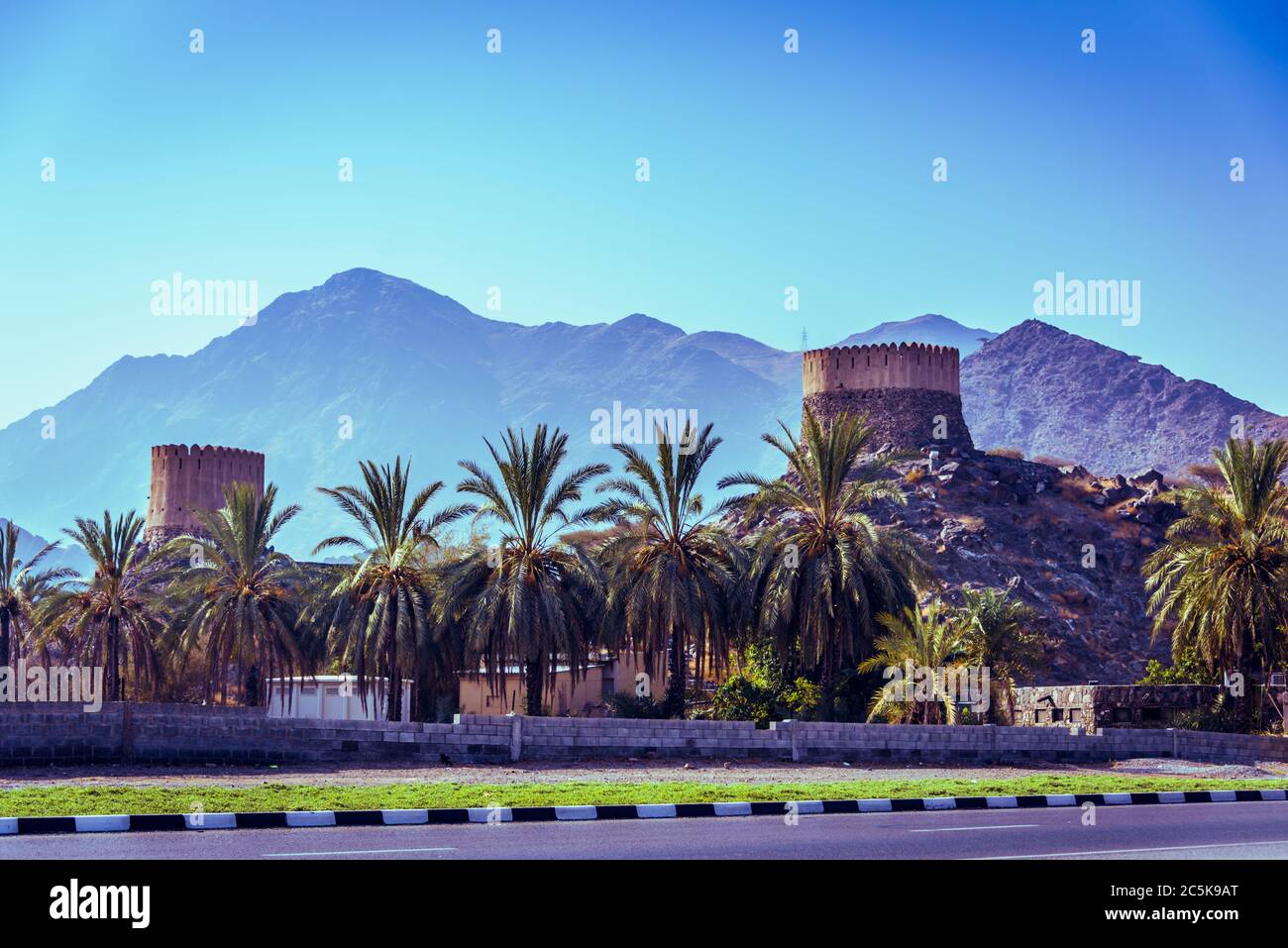Al Bidya Mosque Fujairah United Arab Emirates UAE Oldest Mosque Stock ...