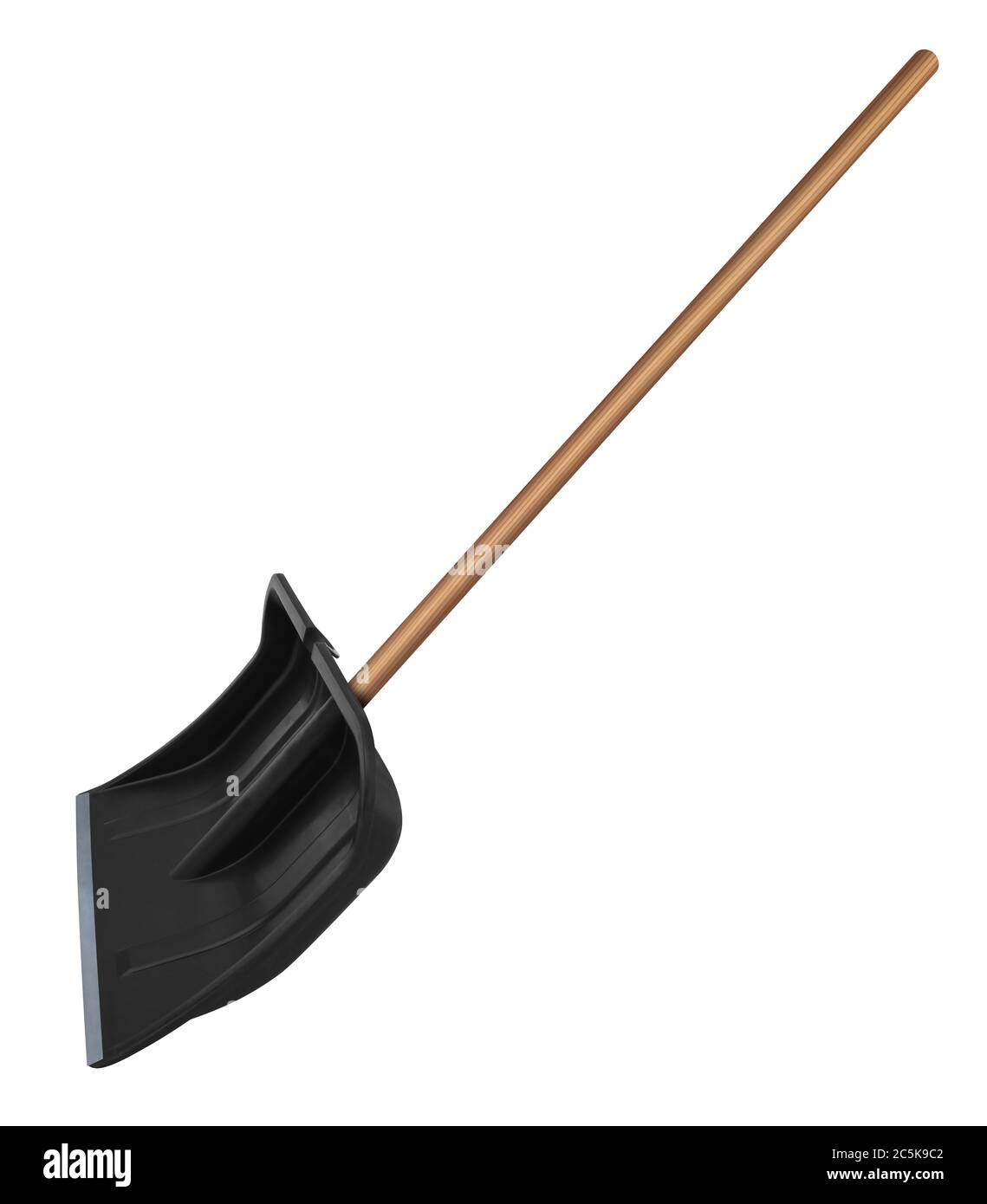 Snow shovel isolated on a white background with clipping path Stock ...