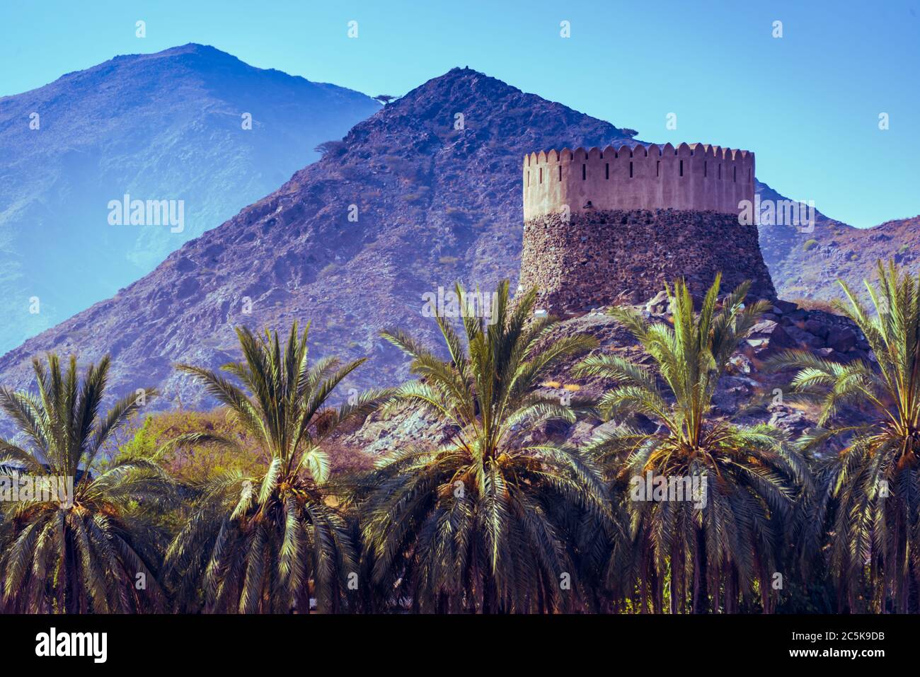 Al Bidya Mosque Fujairah United Arab Emirates UAE Oldest Mosque Stock ...