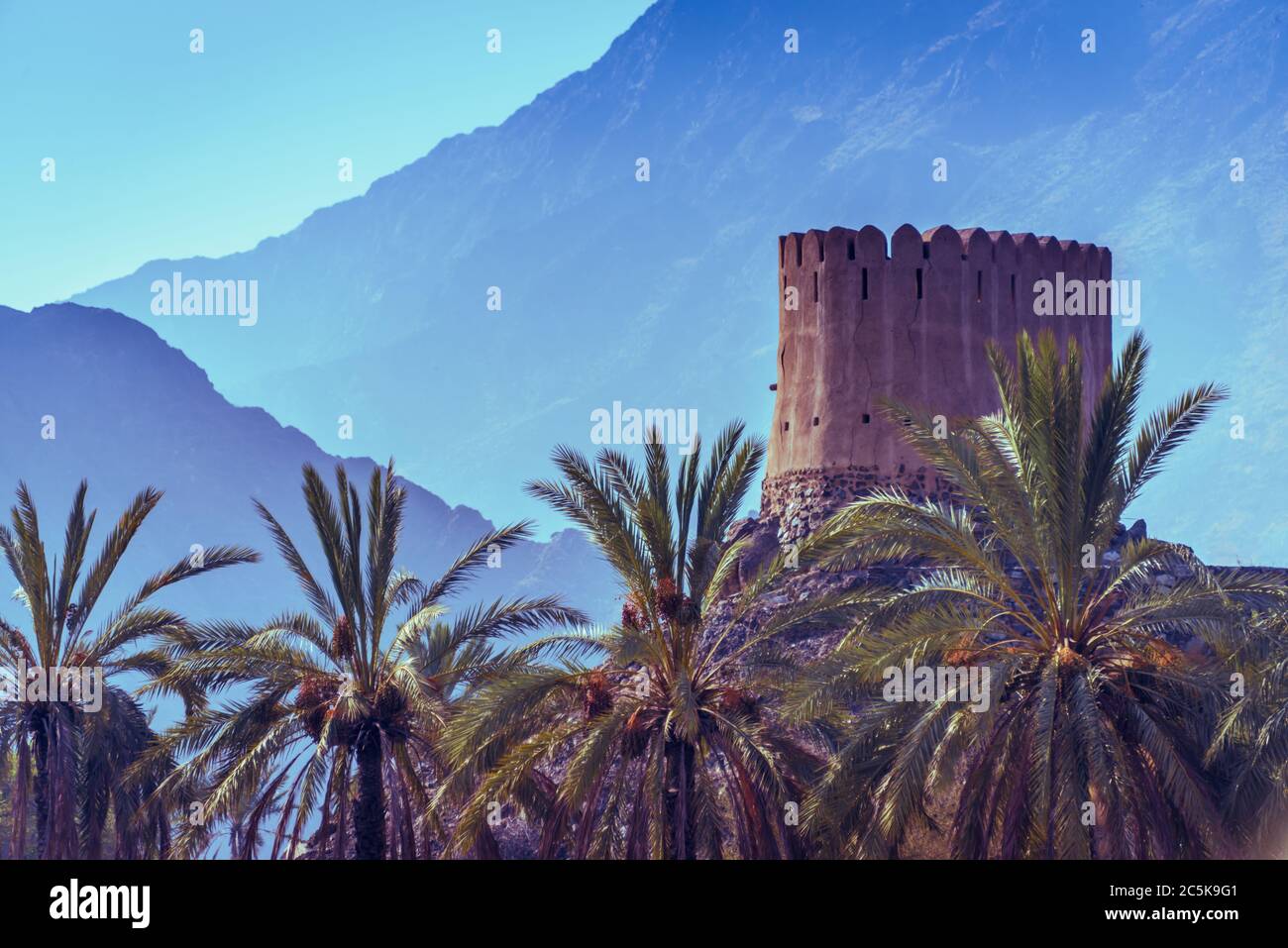 Al Bidya Mosque Fujairah United Arab Emirates UAE Oldest Mosque Stock ...