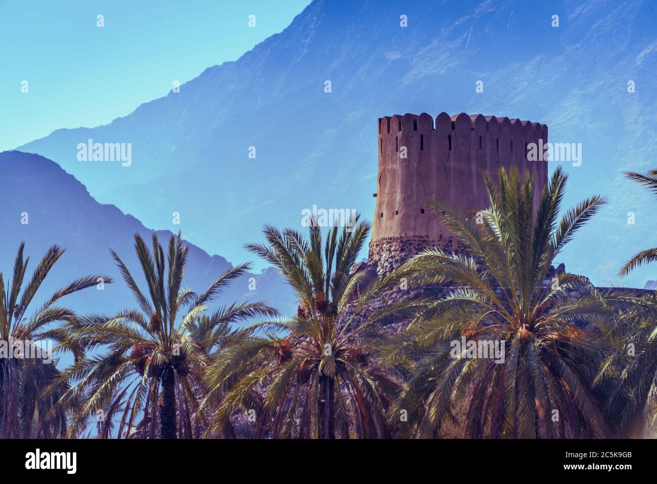 Al Bidya Mosque Fujairah United Arab Emirates UAE Oldest Mosque Stock ...