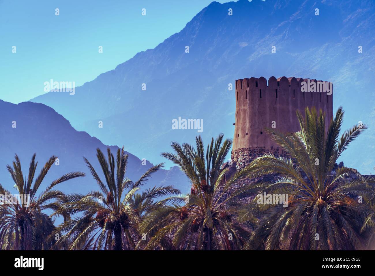 Al Bidya Mosque Fujairah United Arab Emirates UAE Oldest Mosque Stock ...