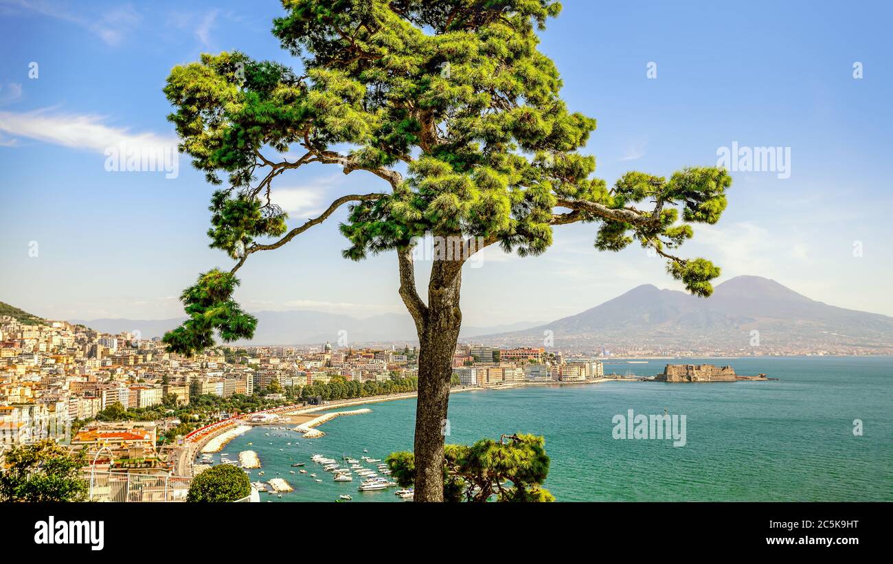 the beautiful coastline of napoli Stock Photo - Alamy