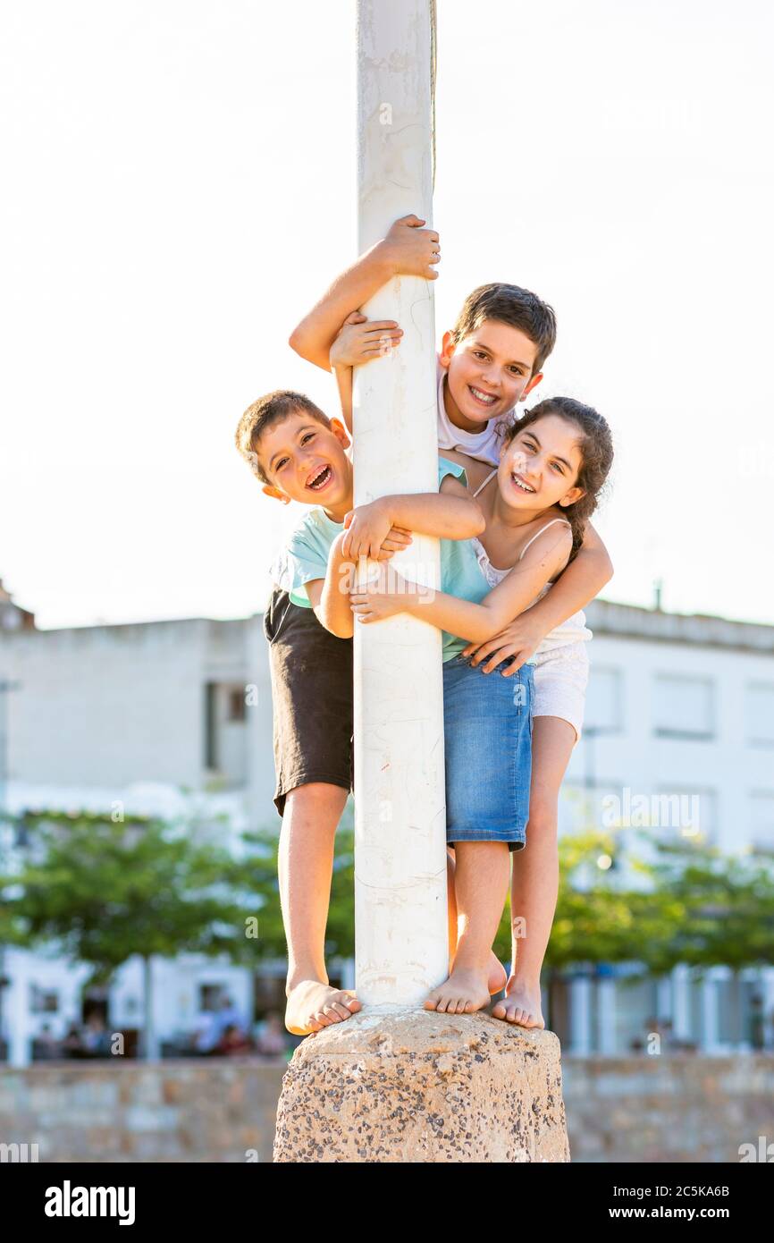 Three kids having fun hi-res stock photography and images - Alamy Three kids having fun hi-res stock photography and images - Alamy