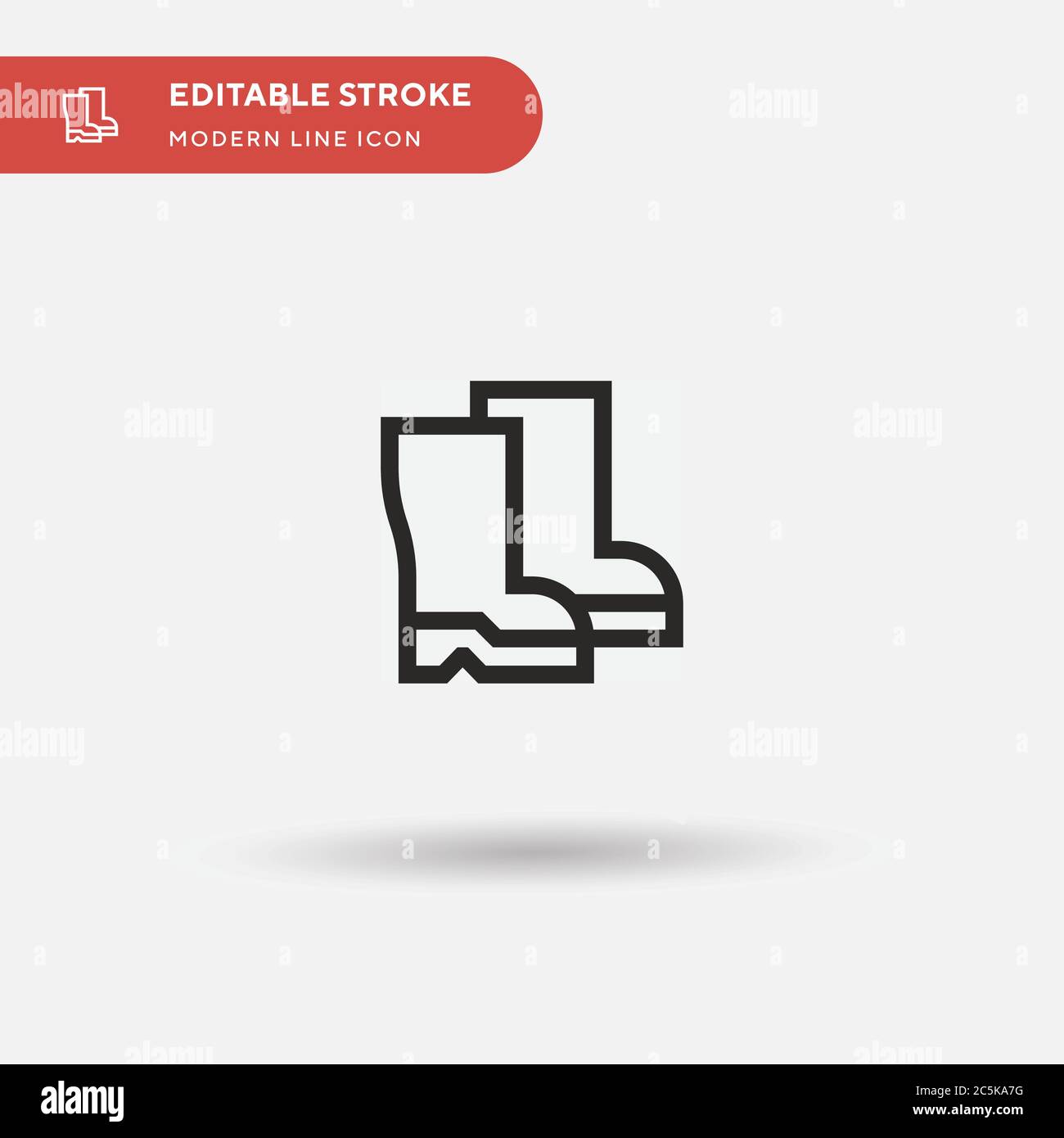Boots Simple vector icon. Illustration symbol design template for web ...