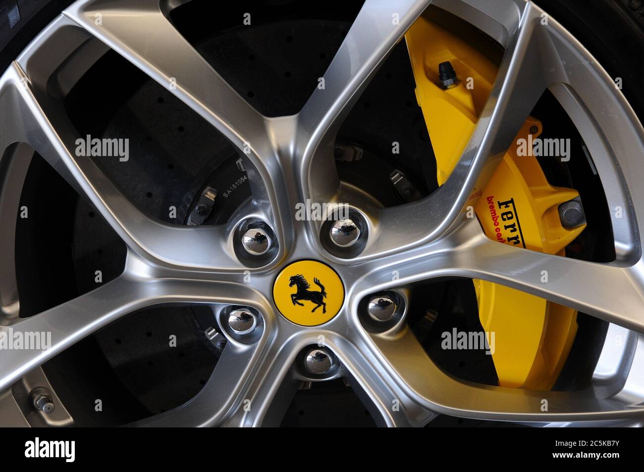 Close Up Of A Ferrari Wheel High Resolution Stock Photography and ...