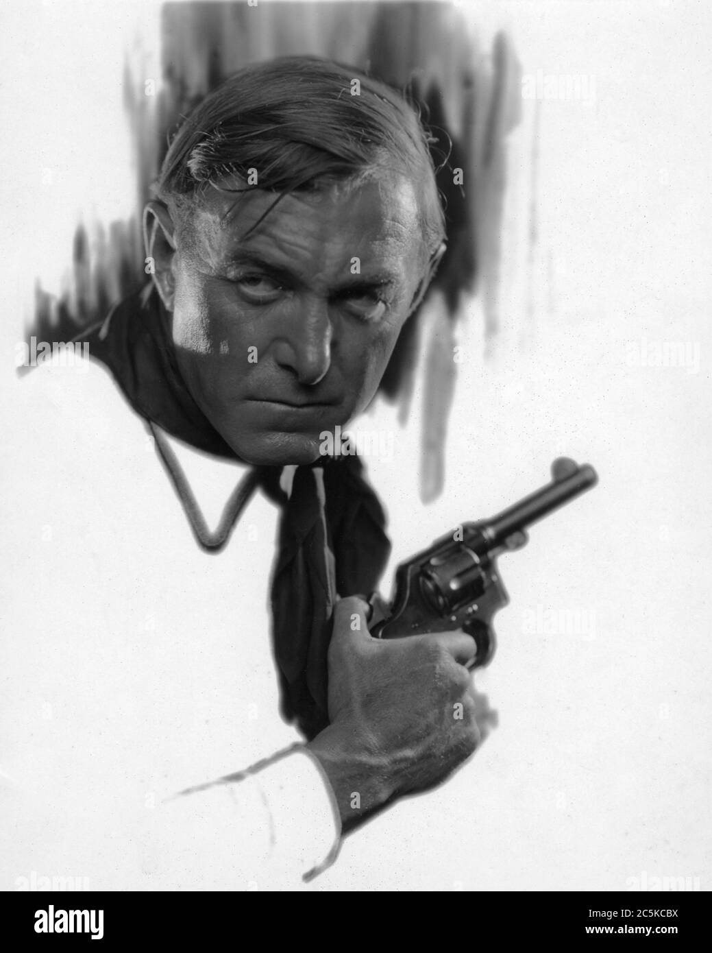 HARRY CAREY 1920 Western Portrait with Gun Silent movie era Universal ...
