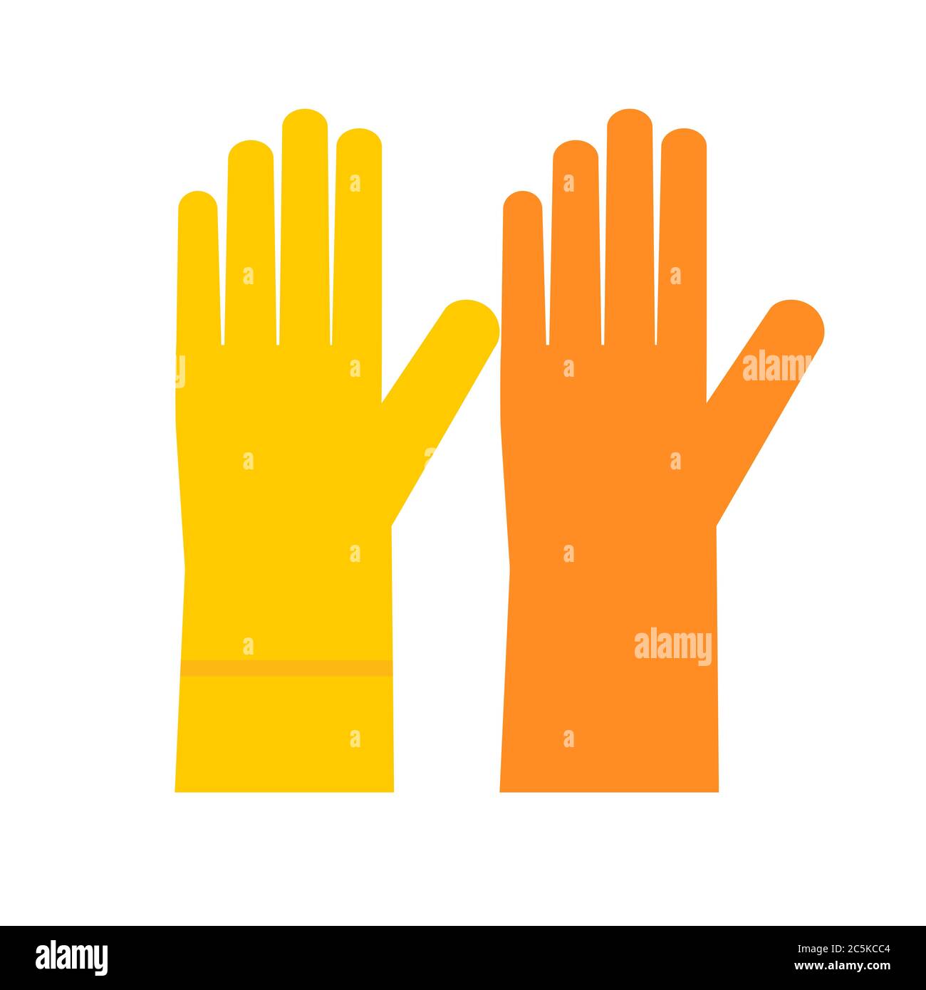 Rubber protective gloves. Vector illustration Stock Vector Image & Art ...