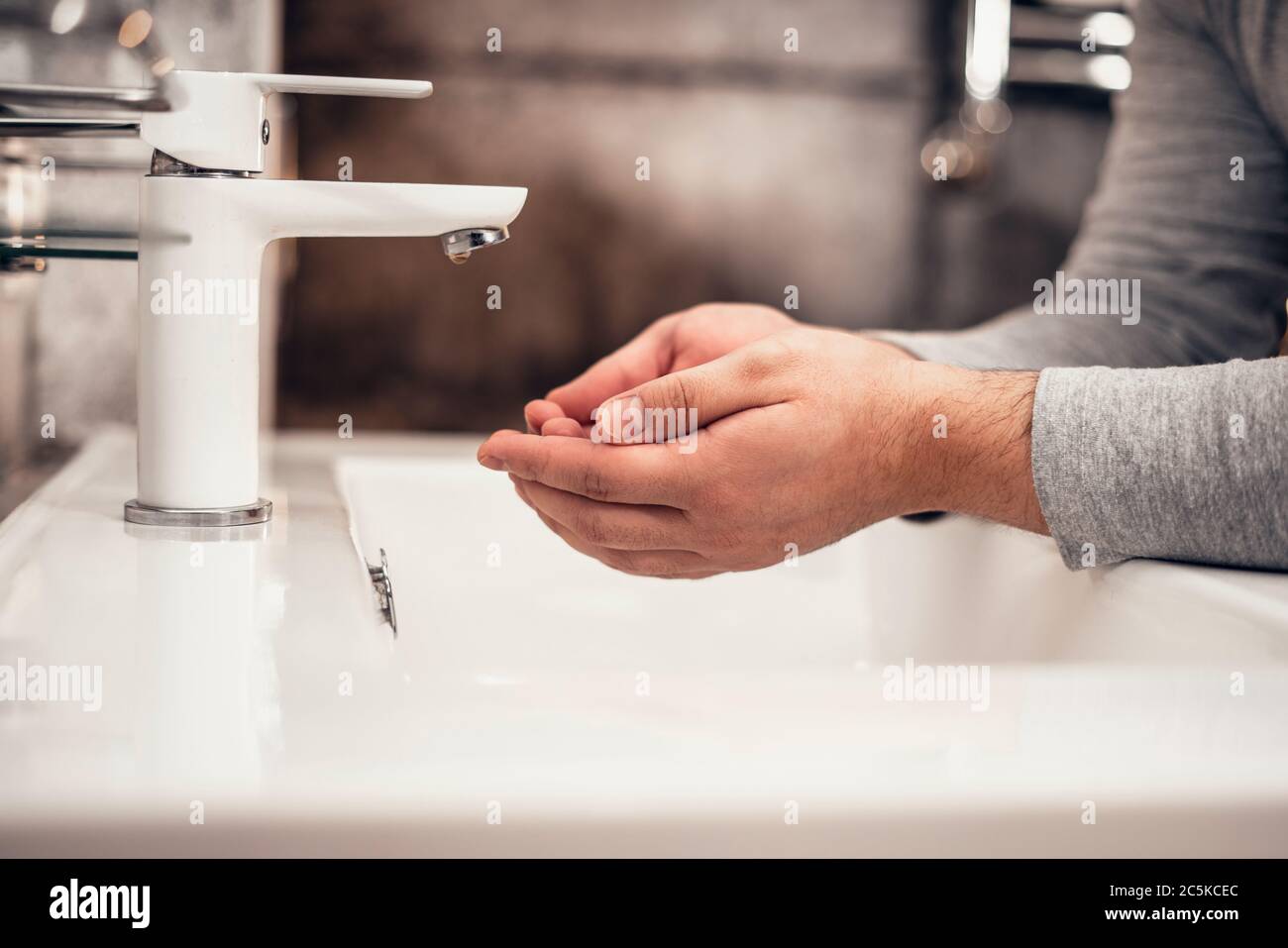 Coronavirus. Proper washing and handling of hands. Liquid antibacterial ...