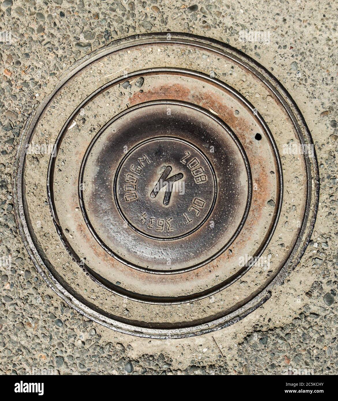 street sewer manhole cover Stock Photo - Alamy