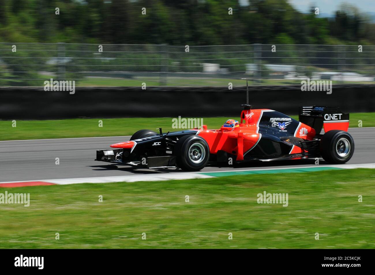 MUGELLO, ITALY May, 2012: Charles Pic of Marussia F1 team racing at ...
