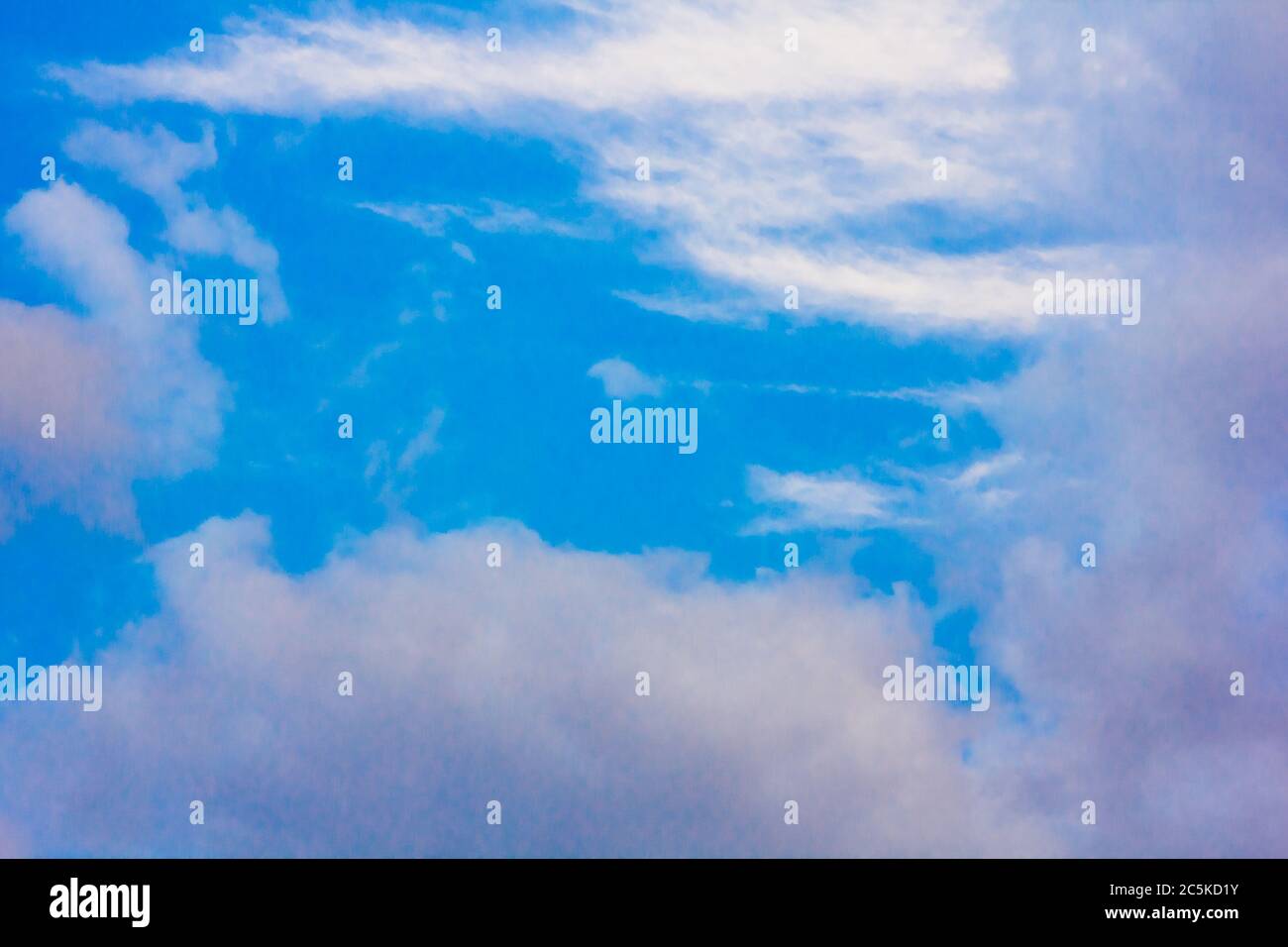 beautiful bright sky in the clouds.blue sky, white clouds floating in ...