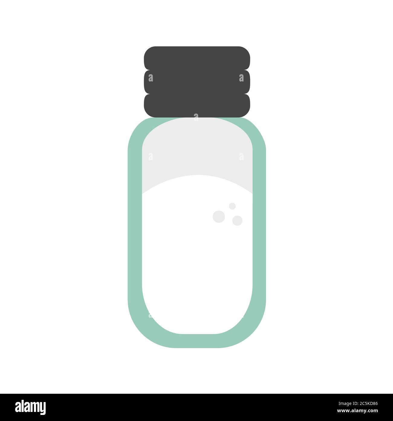 Salt on white background. Vector illustration in trendy flat style. EPS ...