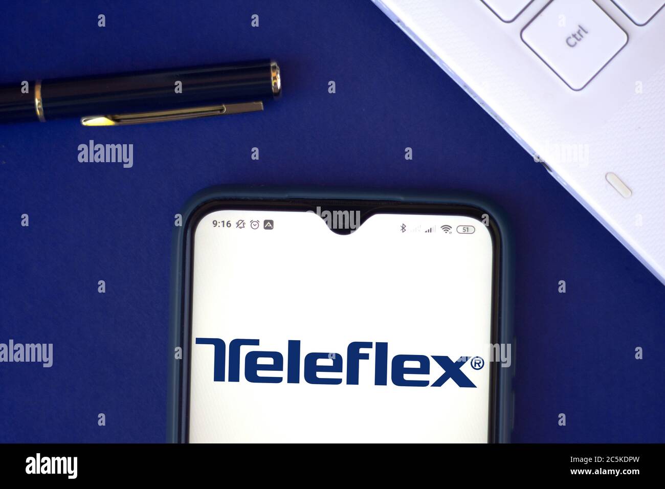 In this photo illustration the Teleflex Incorporated logo seen ...